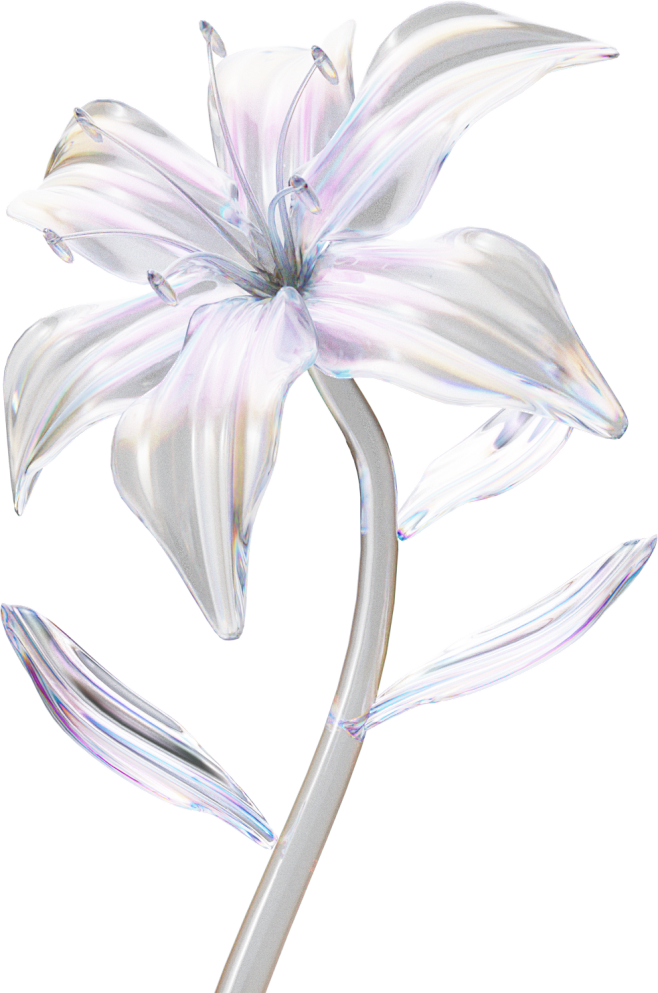 3D Glass Flowers (19)