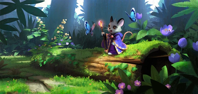 欧美q版室外场景原画来自cgbook.cn (1581)-花瓣网