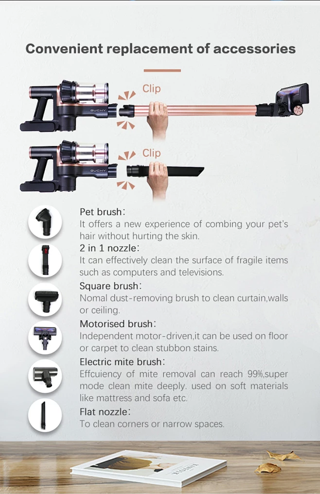 E-clean G-1011 Cordless Stick Vacuum Cleaner 60 Minute Run Time To ...