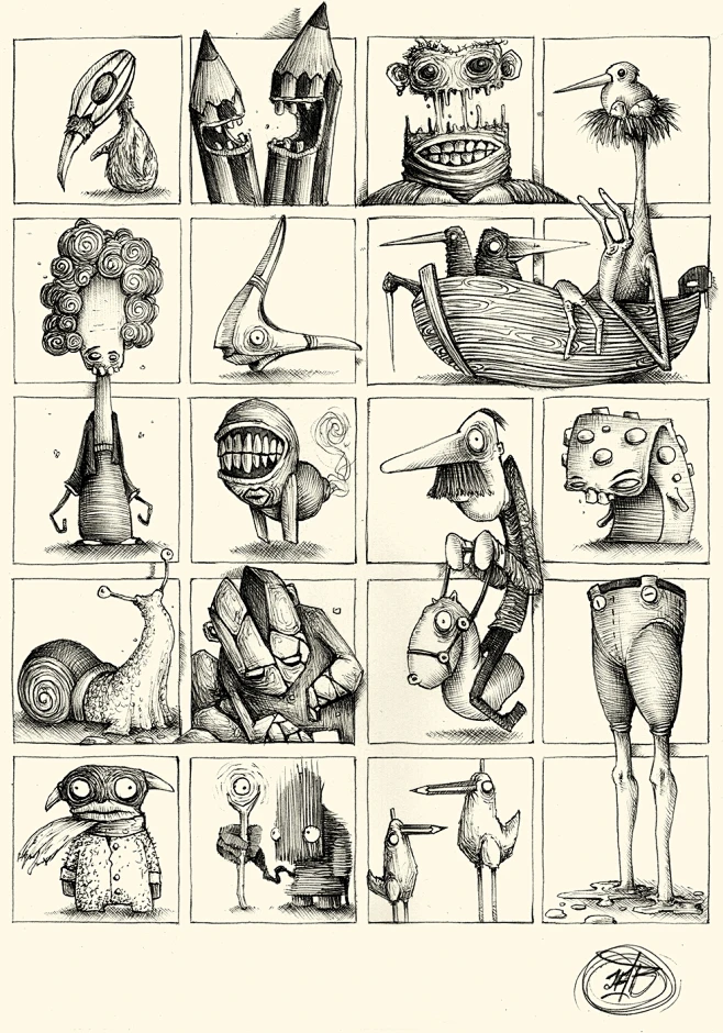 Paride Bertolin - PK_M Collection : Series of Sketches made with ...