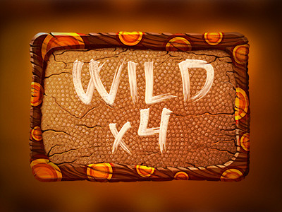 Graphic design of the wild symbol for the game slot machine "Outback ...