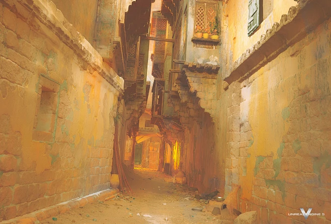 Broken_Colors_Unreal Scene-花瓣网