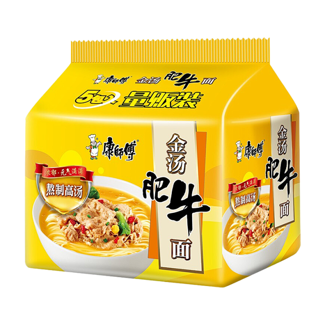 康师傅熬制高汤金汤肥牛面