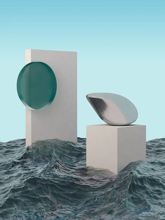 C4D Water Mountain projects | Photos, videos, logos, illustrations and ...