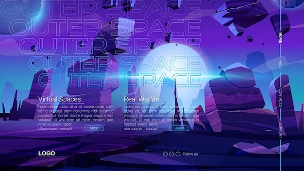 Free vector outer space website-花瓣网
