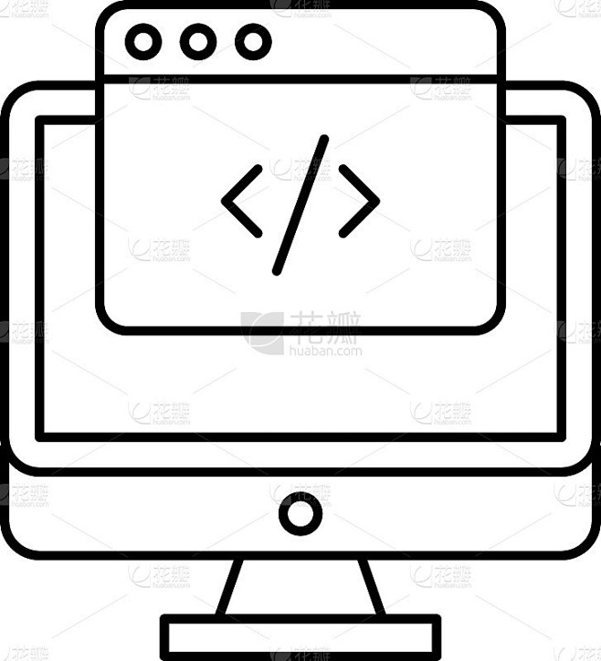 IDE Editor opened on led Vector Color Icon Design,