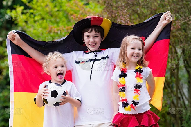 快乐的孩子们，德国球迷们素材-花瓣网