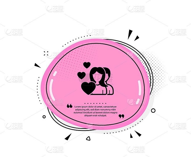 Couple Love icon. Group of People sign. Vector