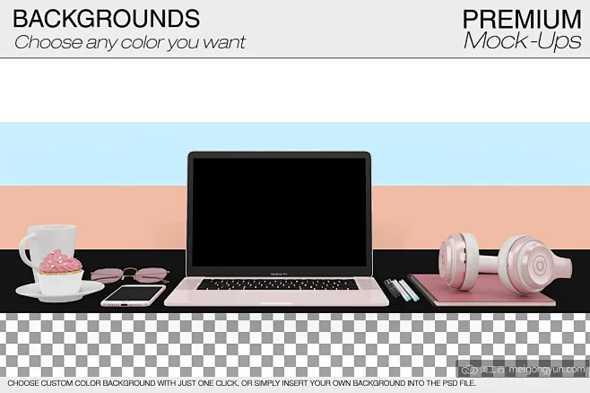 苹果MacBook Pro笔记本电脑样机展示模型Laptop Mockup Set #2148347-样机模版-@美工云(meigongyun ...