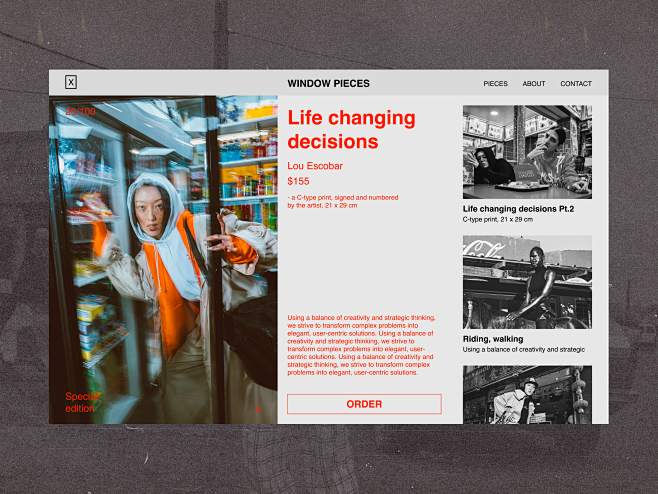 Online Art Gallery Website by Desire Creative Agency on Dribbble