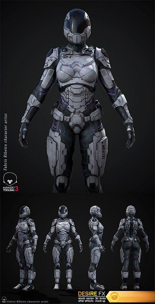 Desire FX | Cubebrush – Female Sci-fi Soldier www.desirefx.me/cubebrush ...