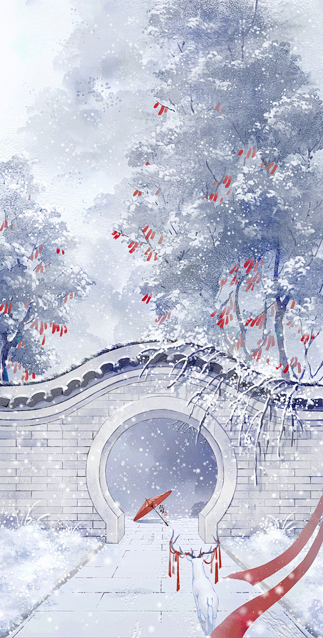 古风场景~_既明JM__插画师作品_涂鸦王国gracg.com