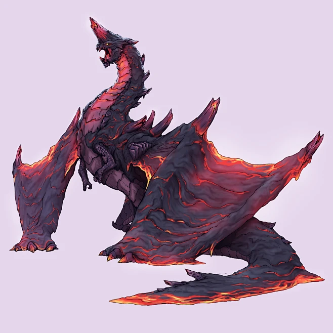Volcano dragon-花瓣网