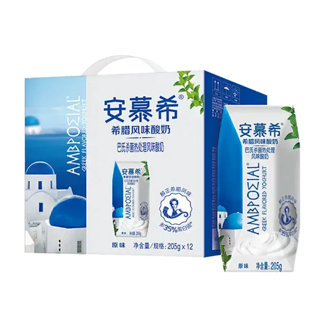 伊利安慕希酸奶原味205g*12盒整箱希腊风味酸奶特价多口味-tmall.com天猫-花瓣网