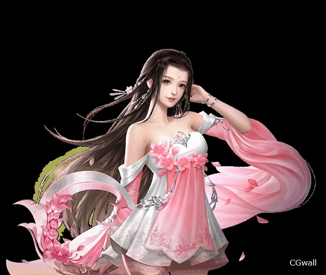 CGwall游戏原画网站_美女半身像-花瓣网