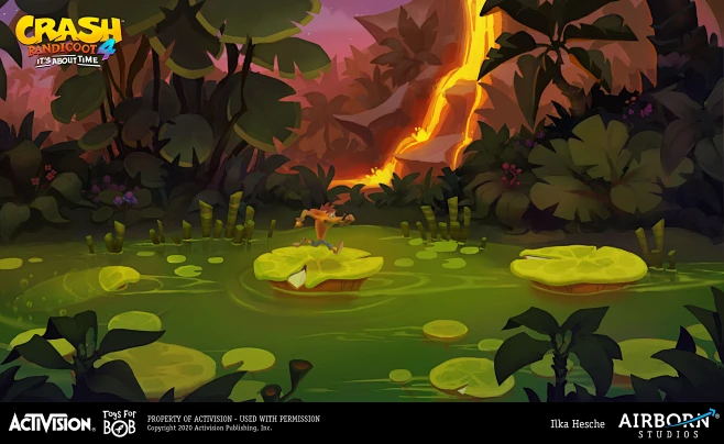 {游戏系列} 美国 Crash 4（场景，角色，UI）-花瓣网