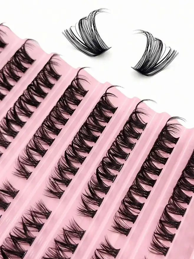 Asiteo 180Pcs D Curl Cluster Lashes, 50D Lashes Clusters Kit With Lash ...