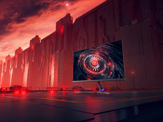 c4d CGI redmi Render xiaomi esports game monitor