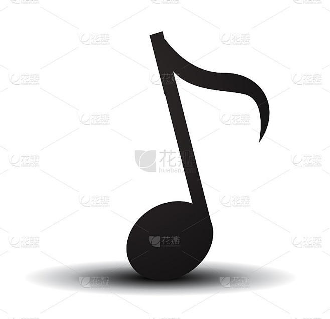 Musical note. Vector illustration.