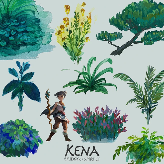 Kena : Bridge of spirits - Vegetation, Florian Coudray : Some of my ...