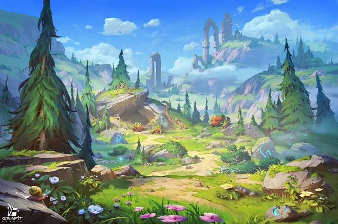 River and Summer Backgrounds for Wild Rift-花瓣网