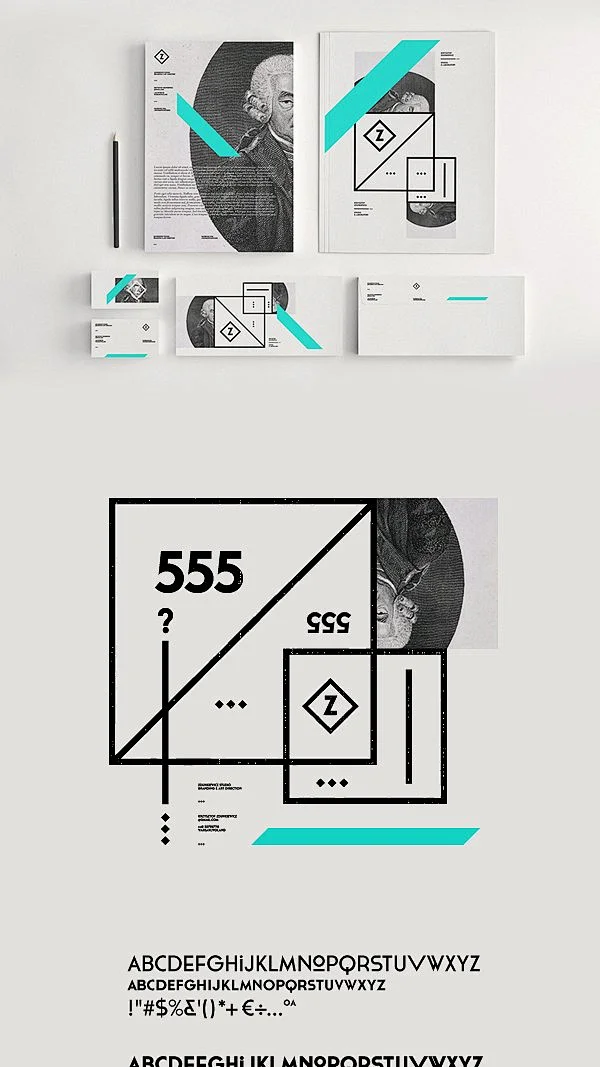 Zdunkiewicz Studio工作室自我推销品牌设计-花瓣网