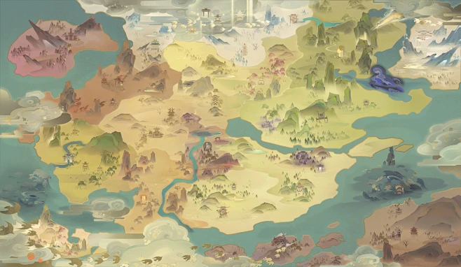 世界地图-花瓣网