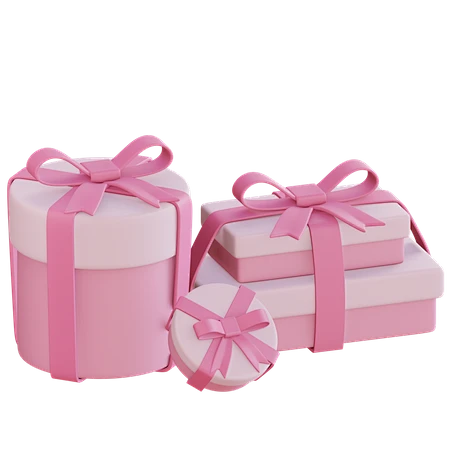 Gift Boxes 3D Icon-花瓣网