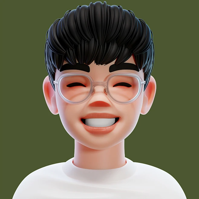 3D Profile Character-花瓣网