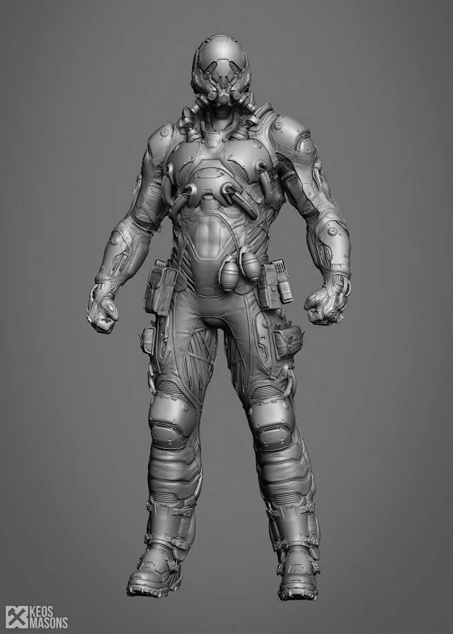 Vector Brigade's Brawler Unit, Marco Plouffe (Keos Masons) : Model made ...