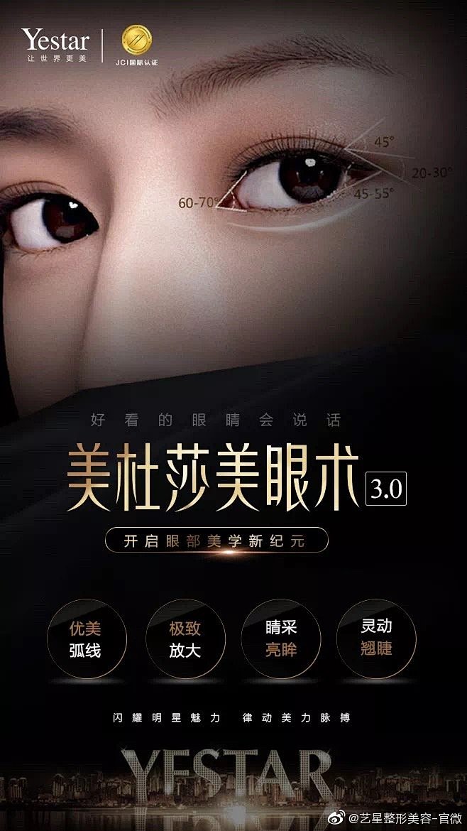 Yestar｜台州艺星 美杜莎美眼术3.0 ️艺星独家专利大师倾力造美 拒绝千篇一律定制专属美眼 来艺星，你就是明星