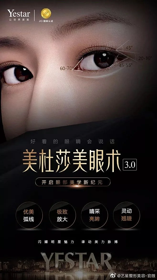 Yestar｜台州艺星 美杜莎美眼术3.0 ️艺星独家专利大师倾力造美 拒绝千篇一律定制专属美眼 来艺星，你就是明星 -花瓣网