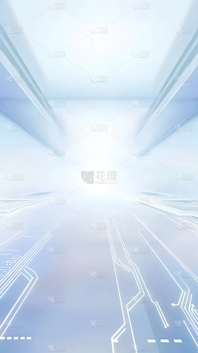 科技风通用科技光效白色空间背景图片素材素材-花瓣网