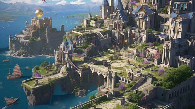 francislong__Game_scene_an_SLG-type_main_city_close-up3d_ancien ...