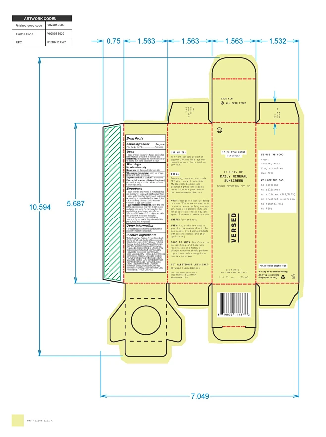 Versed Guards Up Daily Mineral Sunscreen Broad Spectrum SPF 35-花瓣网