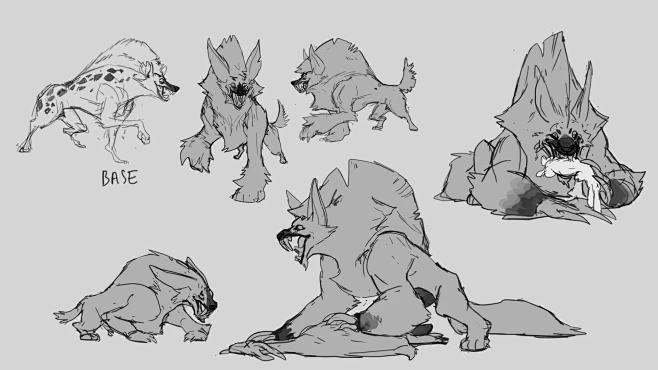 Hyena Evolution - Creature Design, Alizé Giraud : Some Creature design ...