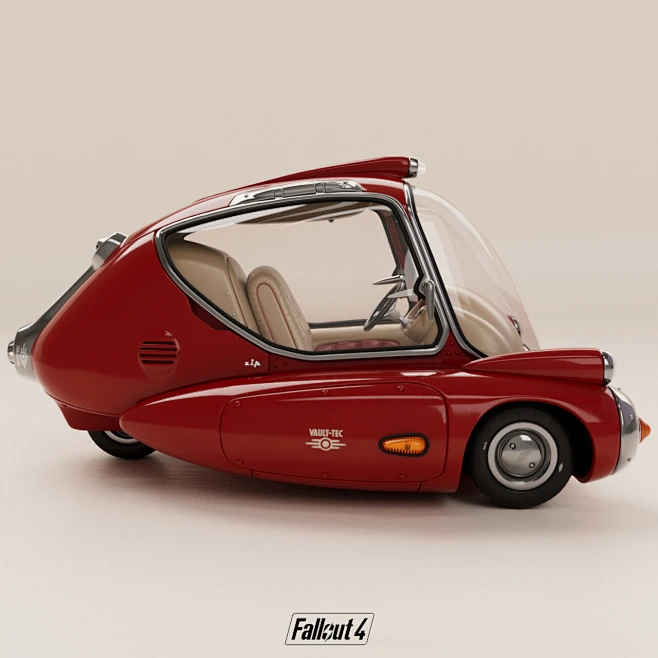 Fallout 4 Zip Car-花瓣网