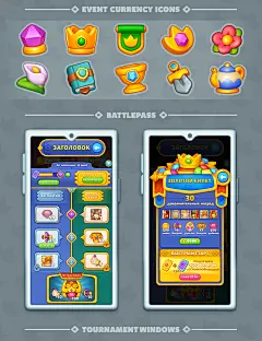 royal match Easter UI/UX UI ui design mobil game mobil game art easter ...