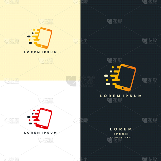 fast phone logo designs concept modern phone