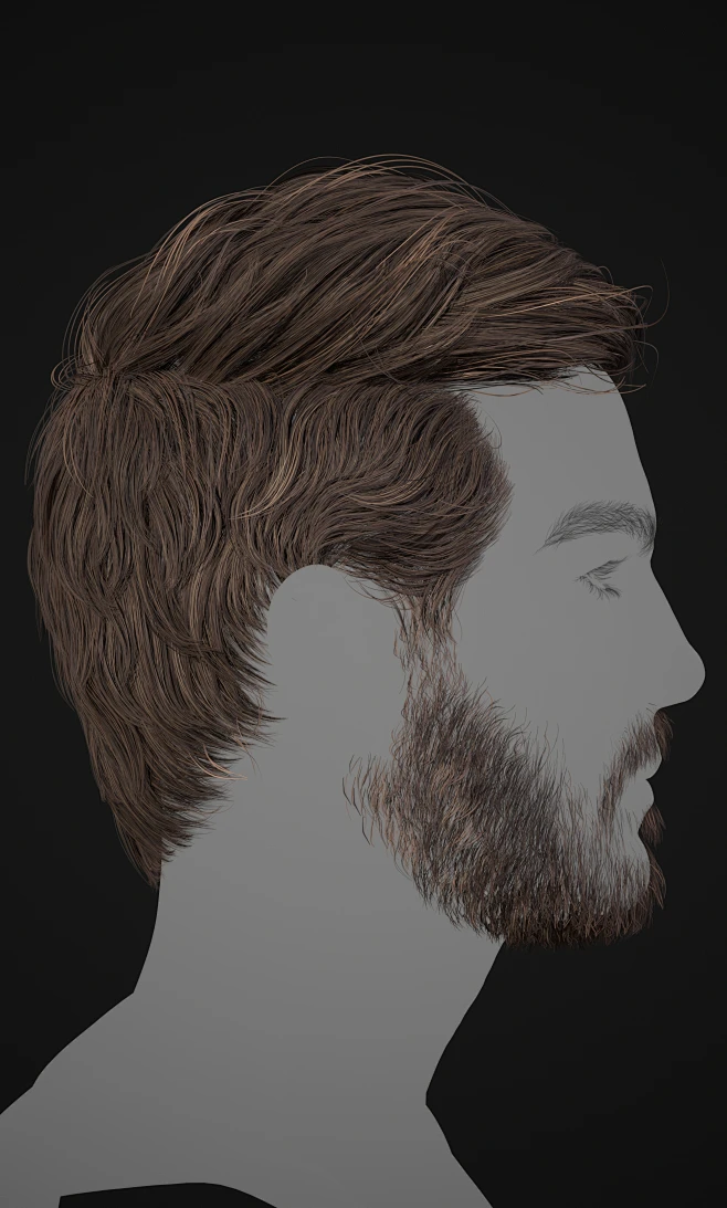 Hunter - Hair- Real Time hair-花瓣网