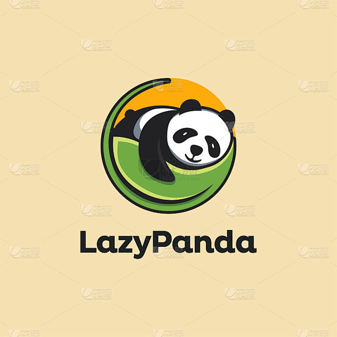 Sleepy Panda vector, lazy panda vector icon vector