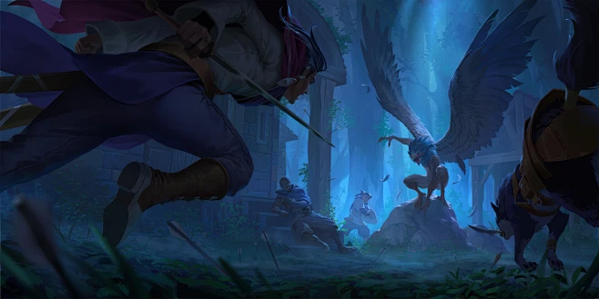 {游戏系列}美国RUNETERRA符文传说（UI,角色，场景）-花瓣网