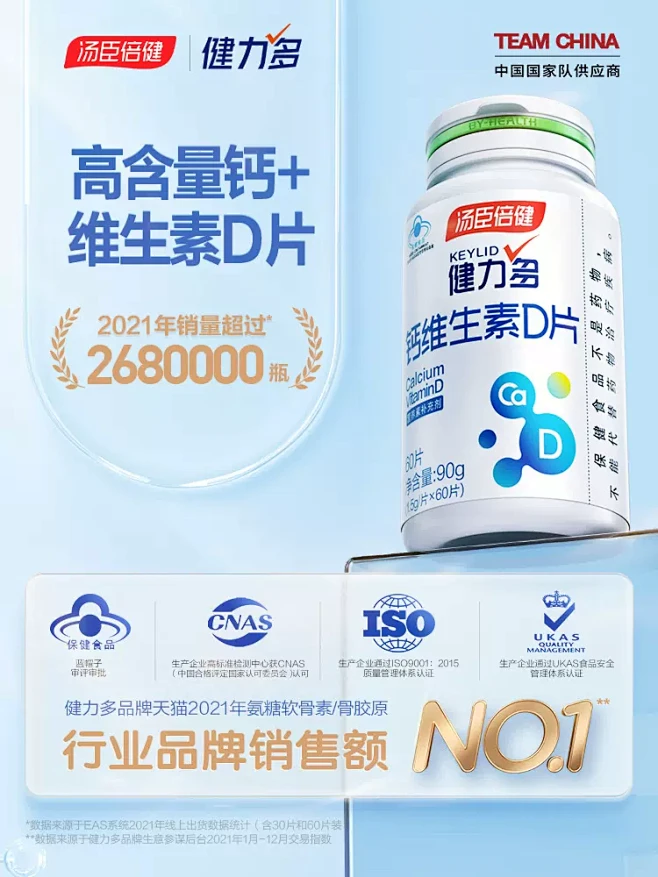 健力多钙片维生素d3中老年成人补钙女钙片非液体钙非K2k2汤臣倍健-tmall.com天猫-花瓣网