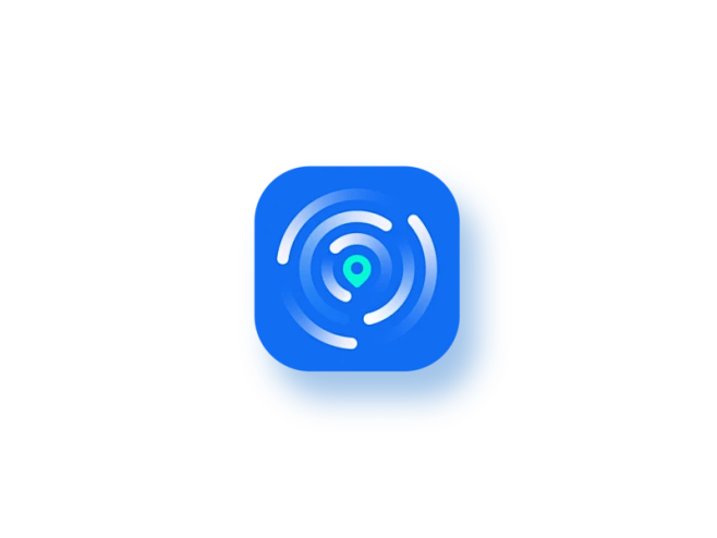 Service Finder app icon location geometric ui ios pin golden ratio ...