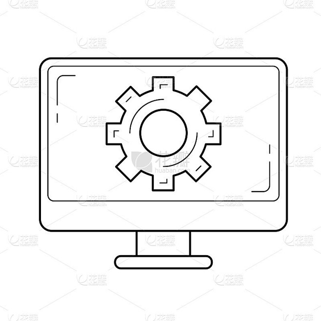 Software support line icon