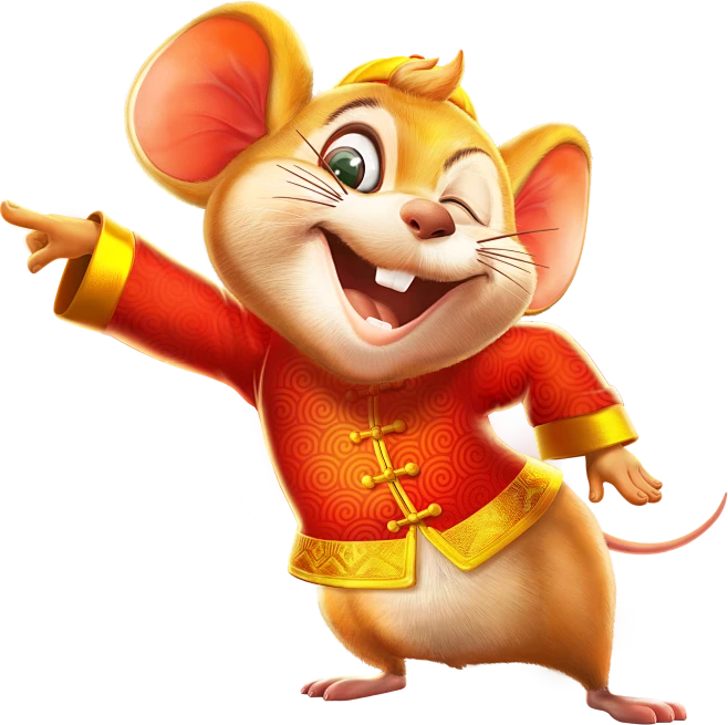 Fortune Mouse Fat Panda Lucky Mouse Slot Character 4 PNG-花瓣网