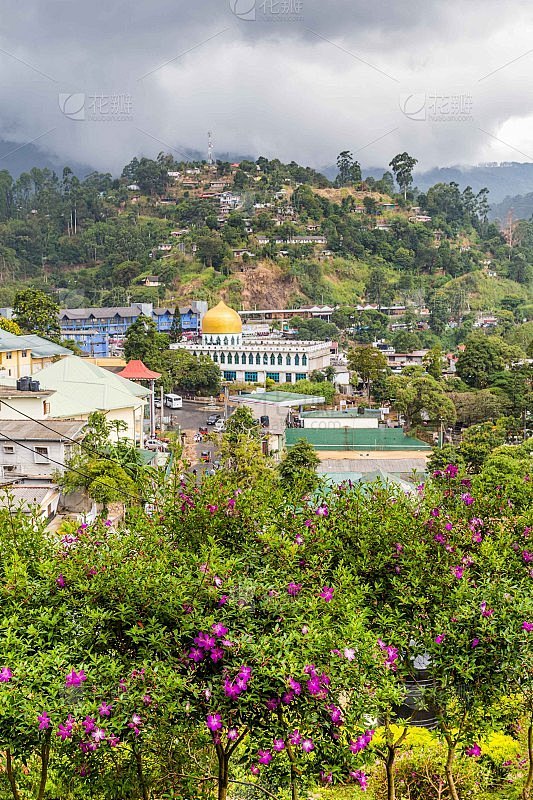 城市景观班达拉韦拉在斯里兰卡
