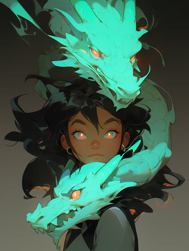 Gadal_a_girl_child_head_is_lighted_up_with_lightportrait_of_gir ...