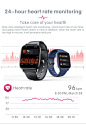 JGo SmartWatch QS16pro Square Screen Fitness Tracker Wristband Body ...