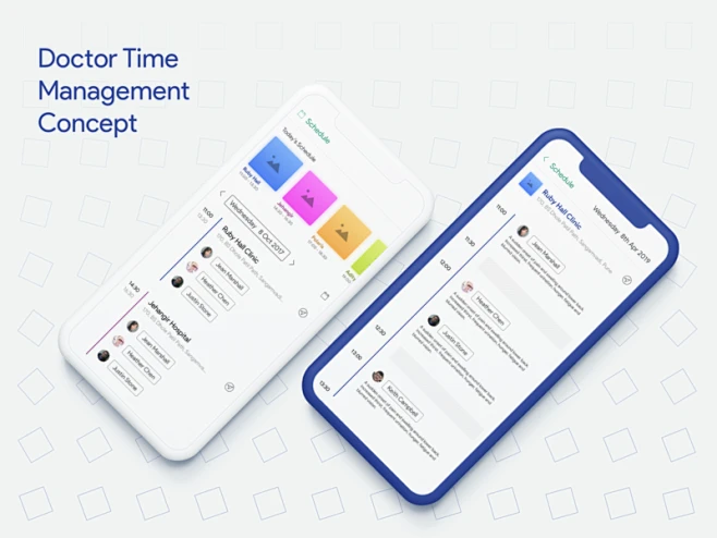 Doctor Time Management Concept app mobile ux schedule ui management ...